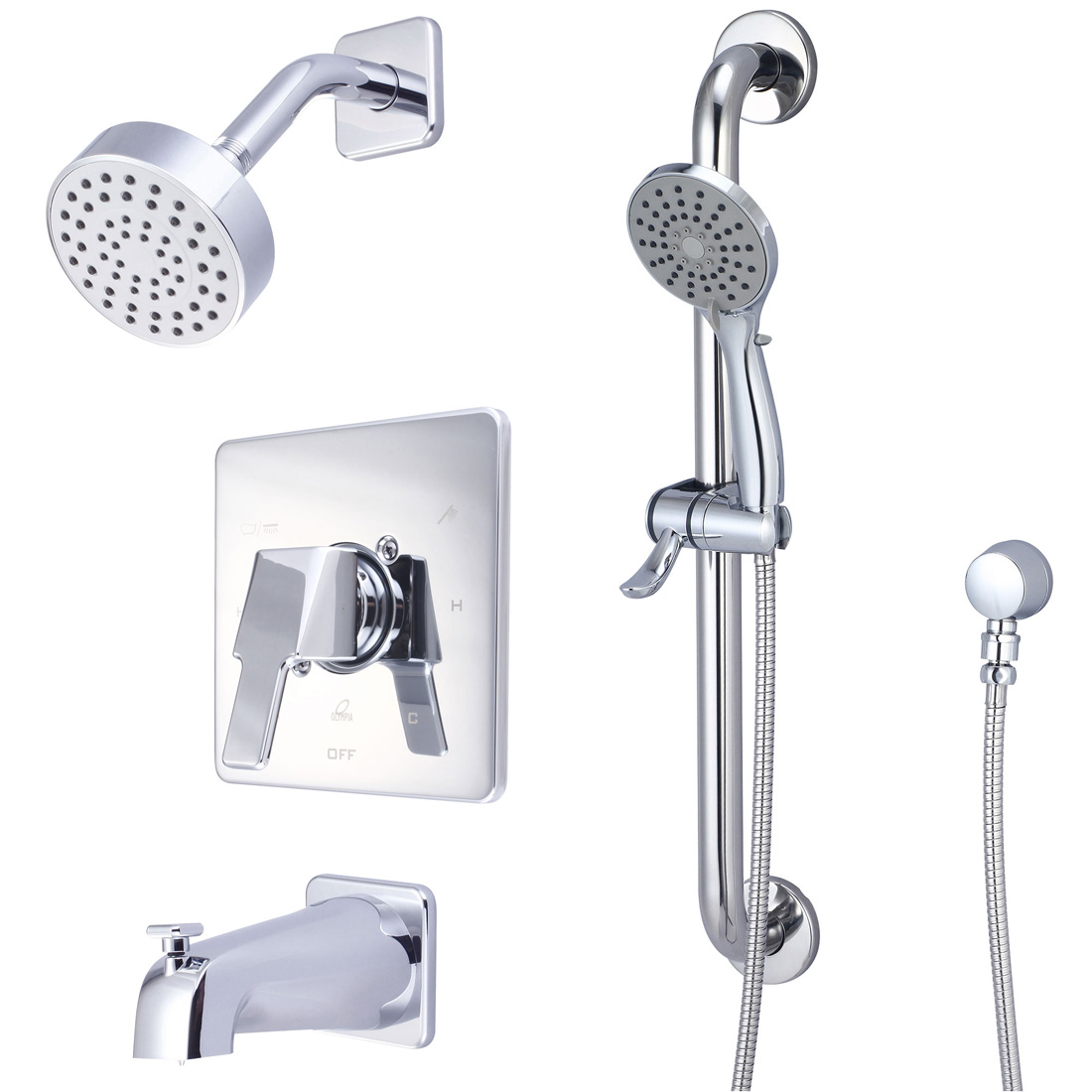 Single Handle Tub/Shower Trim Set W/Handheldc | Pioneer Industries